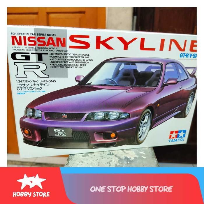 Jual Tamiya 24145 Nissan Skyline GT-R V.Spec R33 1/24 Scale Model Kit ...