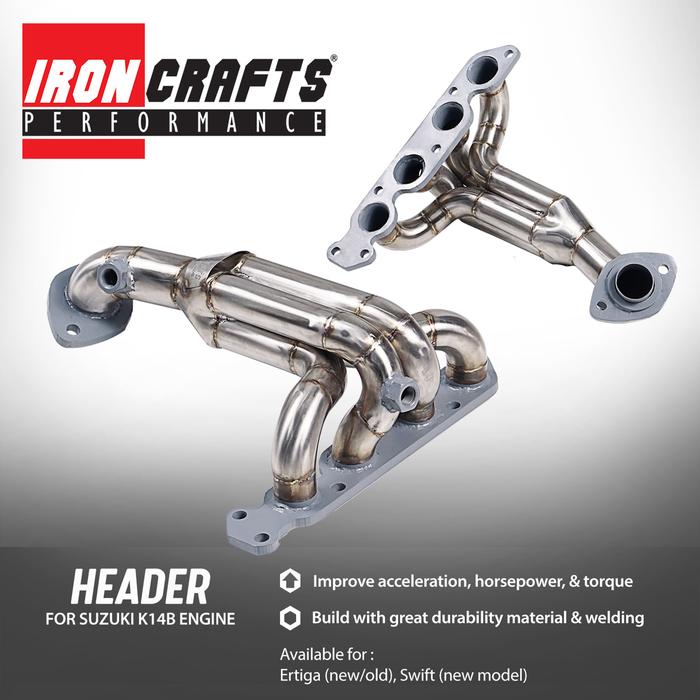 Jual Ironcrafts Header Suzuki Swift Ertiga Baleno K14 K15 knalpot mobil ...