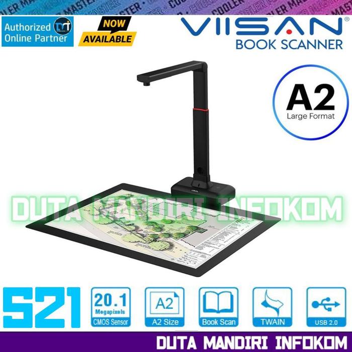 Jual VIISAN S21 - A2 Large Format Overhead Document Camera Scanner ...