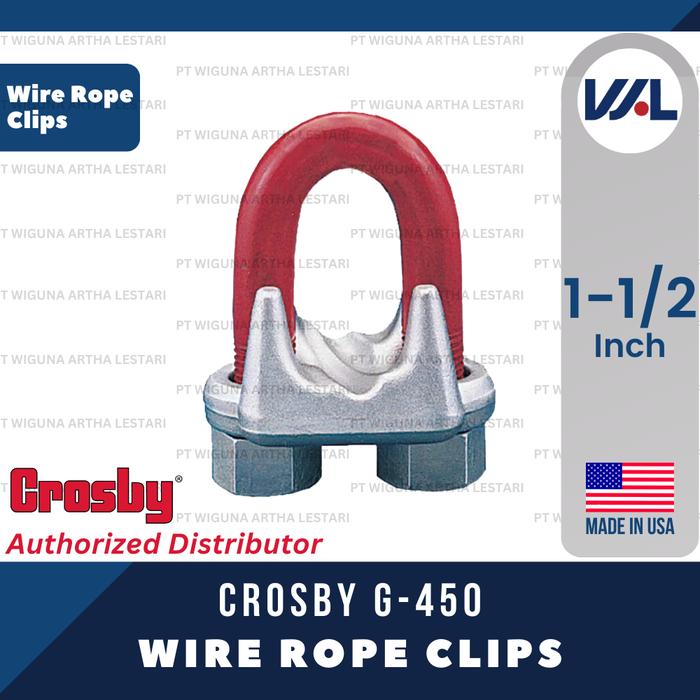 Jual Wire Rope Clips G-450 1-1/2" (38 mm) CROSBY / Kuku Macan/Buldog ...