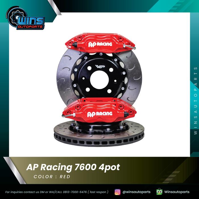 Jual Big Brake Kit Rem Disc Ap Racing 7600 4pot Free Braided Brake Line ...