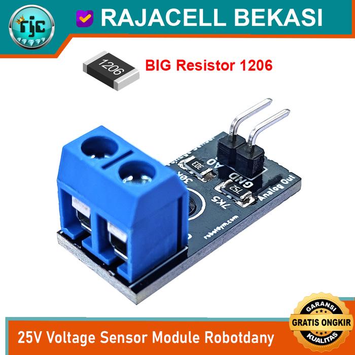 Jual Voltage Sensor 0-25V DC Sensor Tegangan untuk Arduino - Kota ...