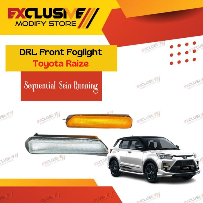 Jual TOYOTA RAIZE FOGLIGHT DRL LED FRONT BUMPER SEQUENTIAL RUNNING SEIN ...