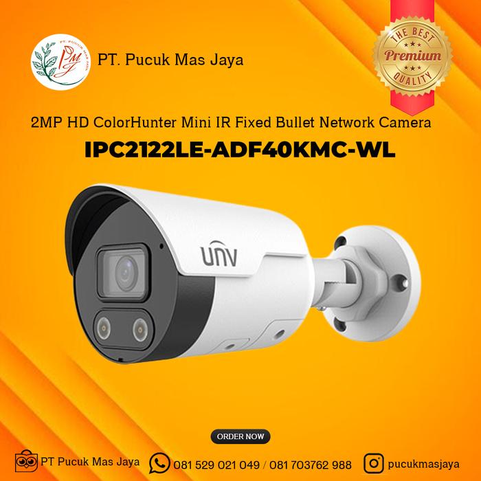 Jual Kamera Bullet CCTV Outdoor IP 2Mp IPC2122LE-ADF40KMC-WL Uniview - Kota Denpasar - PT Pucuk ...