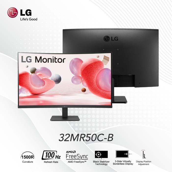Jual Monitor LED LG 32MR50C-B Full HD Curved monitor with AMD FreeSync ...