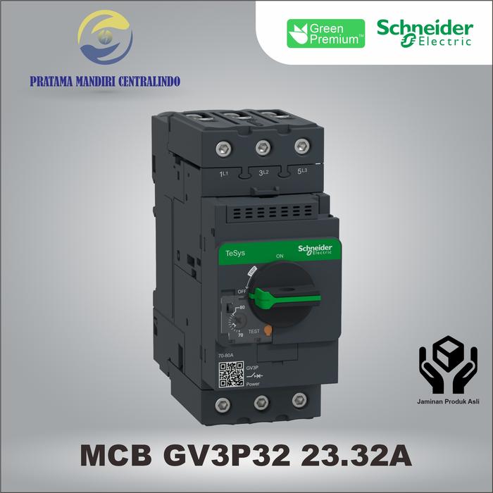 Jual GV3P32 Motor Circuit Breaker 23-32A GV3P SCHNEIDER ORIGINAL SNI ...