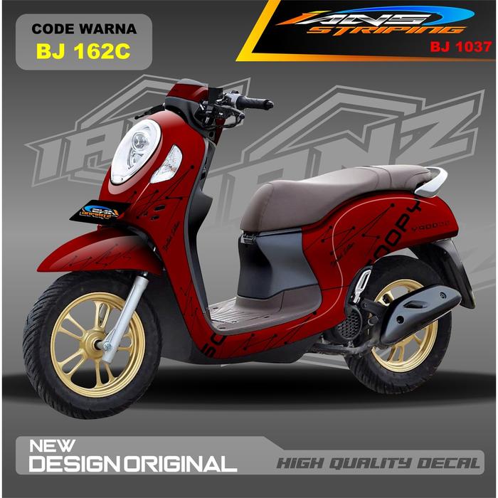 Jual DECAL STIKER SCOOPY FULL BODY BLOK MOTOR / STICKER DECAL HONDA ...