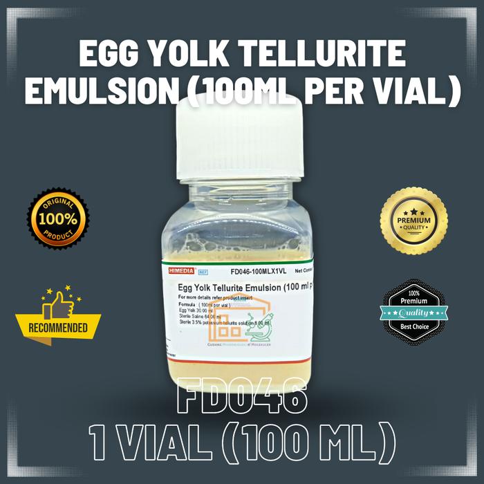 Jual Egg Yolk Tellurite Emulsion - Supplement Mikrobiologi, 100 ml - Kab. Bogor - Toko Alat dan ...