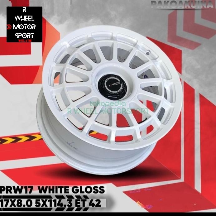 Jual Velg Fortis Prw17 Original by Pako R17 x8 Pcd 5x114.3 White Gloss ...