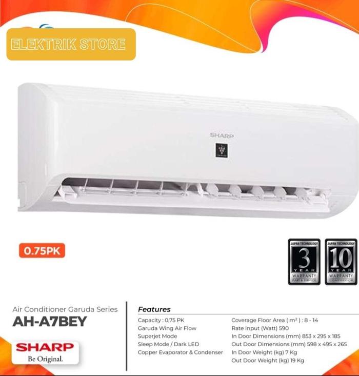 Jual AC SHARP 3/4 PK AH-A7BEY - Jakarta Selatan - Elektric_Store | Tokopedia