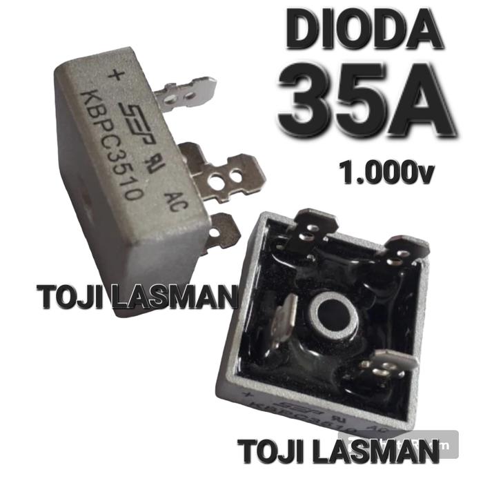 Jual 35A dioda diode bridge jembatan meja kotak segi 35a 1000v 1kv 3510 ...