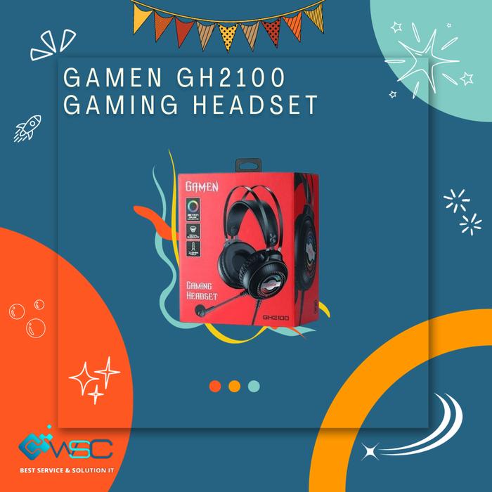 Jual Headset Gaming RGB Gamen GH2100 Headphone Game Pc Smartphone - Kab ...