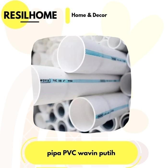 Jual pipa PVC wavin putih D 2 1/2 inch paralon saluran air 2.5 listrik ...