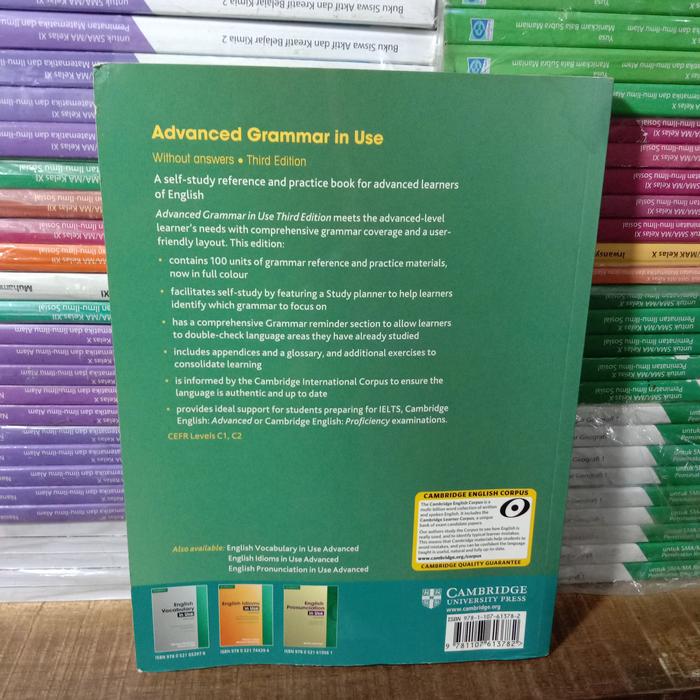 Jual Buku Advanced Grammar In Use Third Edition Without Answers Cambridge Di Seller Noelle ...