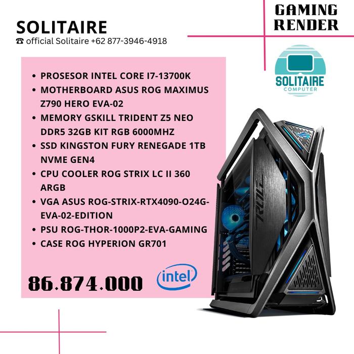 Jual PC Core i7 13700K|Ram 32GB|RTX 4090 24gb - Kota Semarang ...