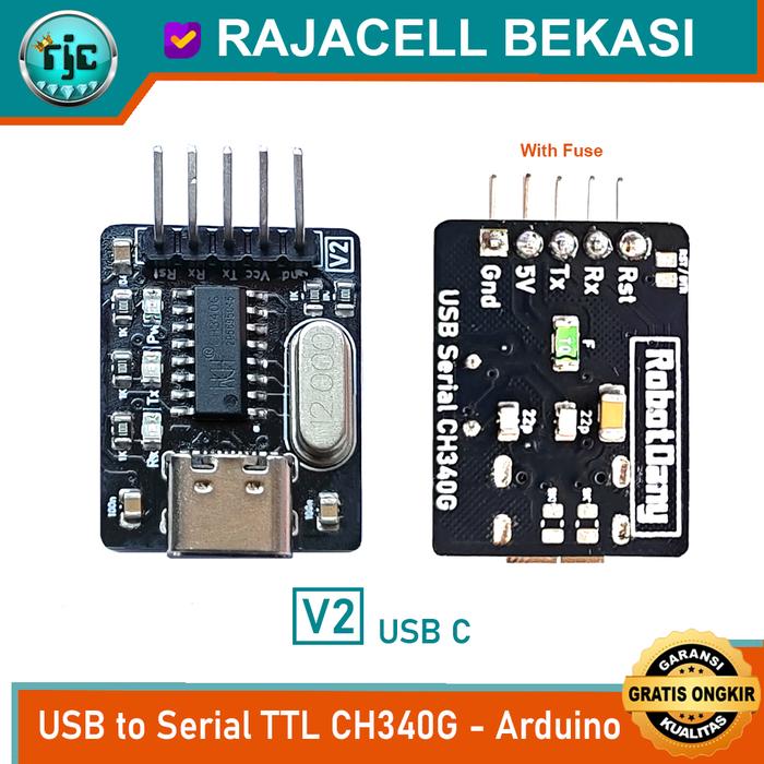 Jual USB to Serial TTL Converter Adapter USB Serial CH340G Arduinoo ...
