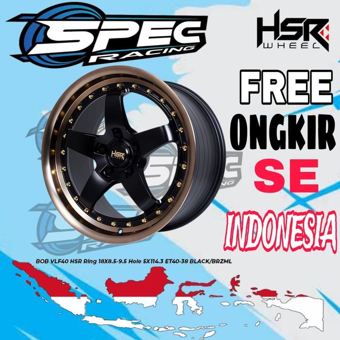 Jual Velg Mobil R18 HSR BOB Pelek Ring 18 Civic Innova Xpander Terios ...