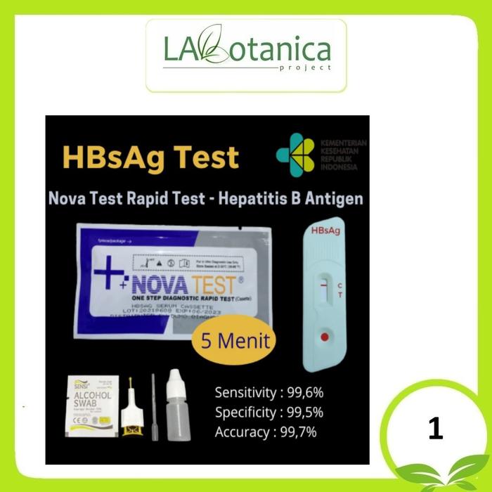 Jual Tes HBsAg Cassette H3patitis B Rapid Test Akurat Mandiri Nova ...