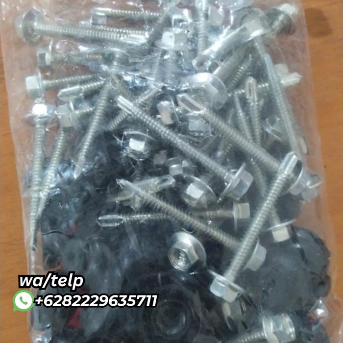 Jual Sekrup Skrup Screw Baut Polycarbonate SolarTuff SolarFlat Solid ...