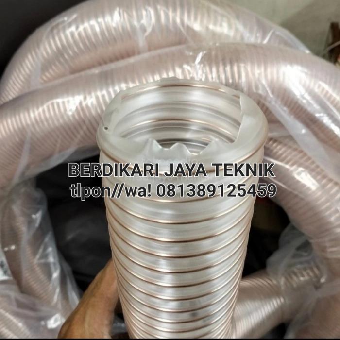 Jual selang ducting pu food grade berlapis kawat tembaga 2"inch × 10mtr ...