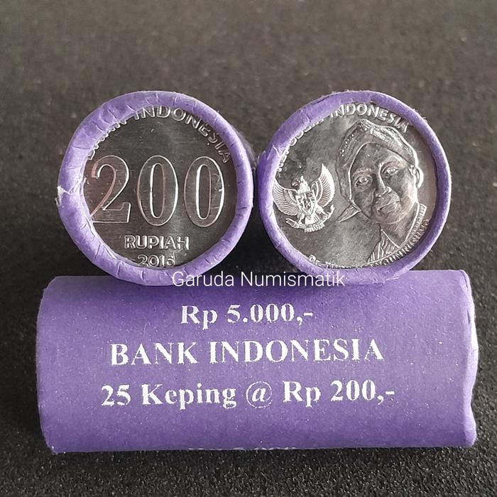Jual Koin Indonesia 1 Roll 200 Rupiah Tahun 2016 Gress Baru Asli - Kab ...