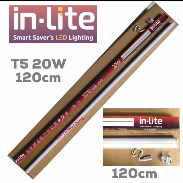 Jual Lampu Led T5 Inlite 120 Cm In-Lite INT5005 Batten 120Cm 20 Watt ...