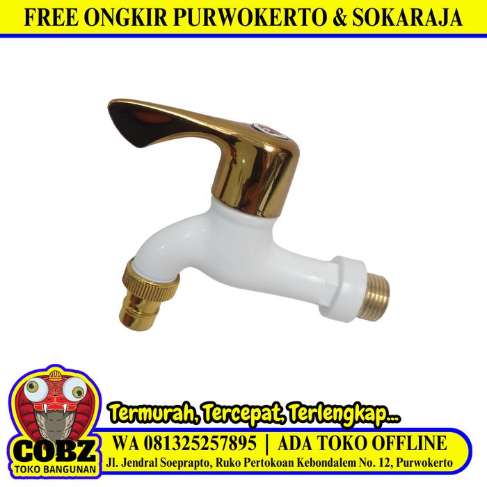 Jual 1/2 IN / COBZ CBABD05 Kran Air Tembok Taman Kamar Mandi Plastik PVC - Kab. Banyumas - COBZ ...