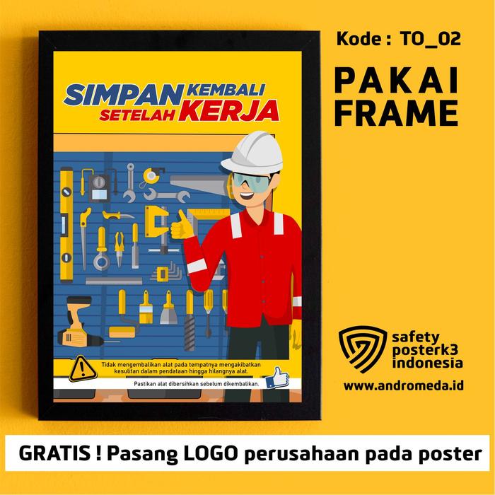 Jual Safety Poster K3 : 5R 5S Kerapihan Tempat Kerja Alat+Frame - 80x60 ...