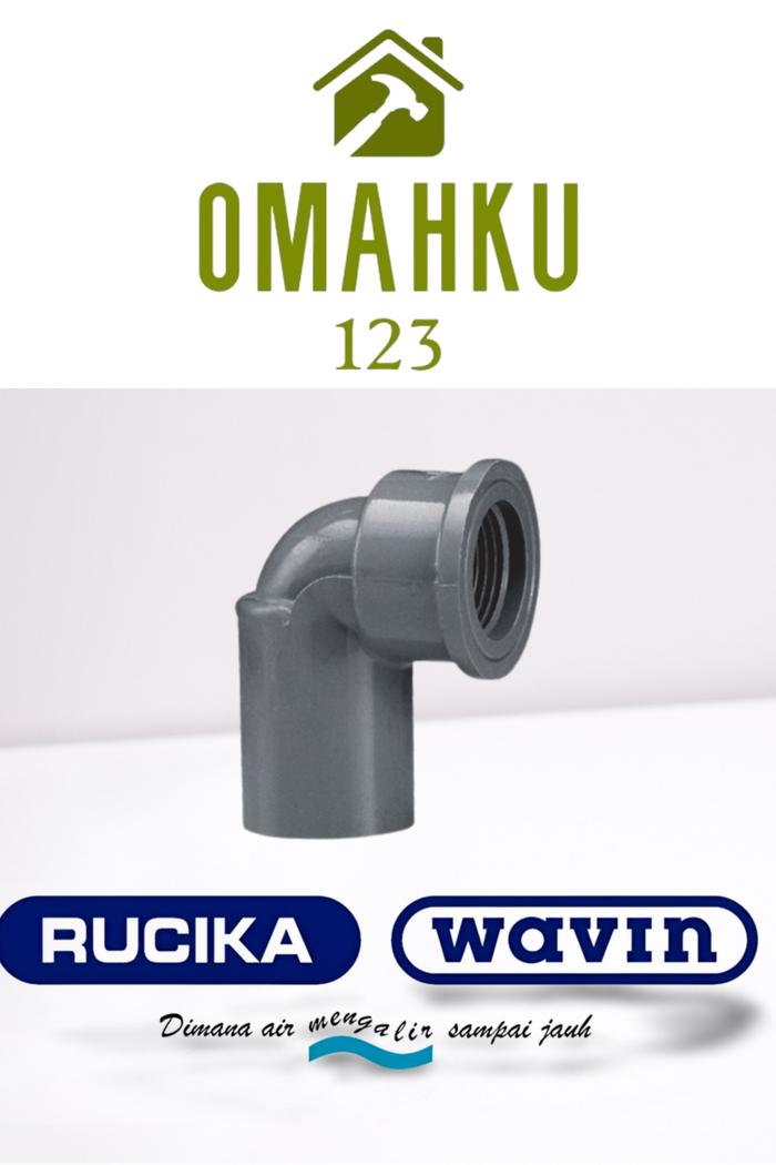 Jual Faucet Elbow / Knee Drat dalam PVC WAVIN AW 1/2' inch - Kota ...