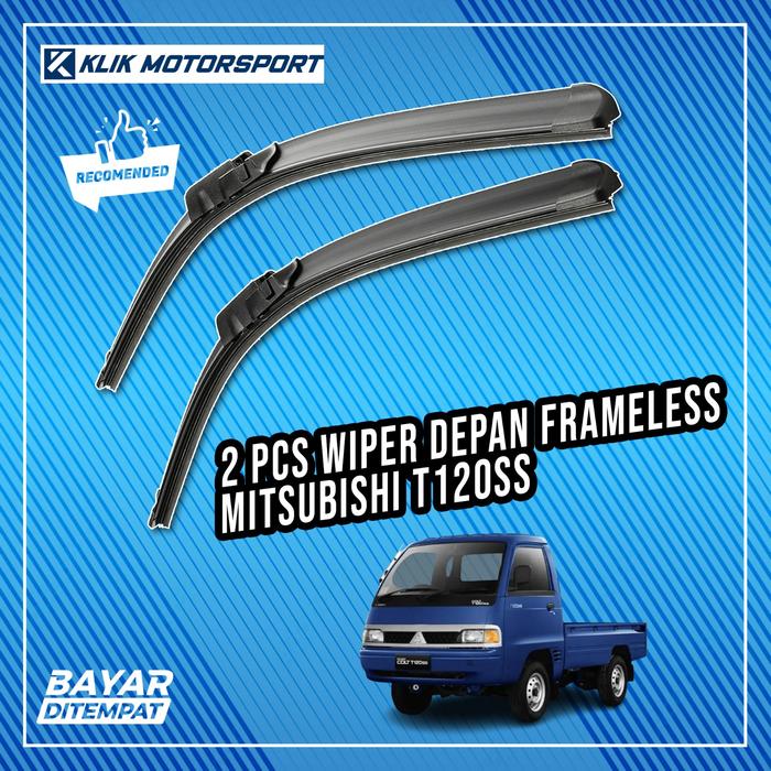 Promo Wiper Mitsubishi T120SS / Wiper Mobil Frameless - 1 Set Depan 2 ...