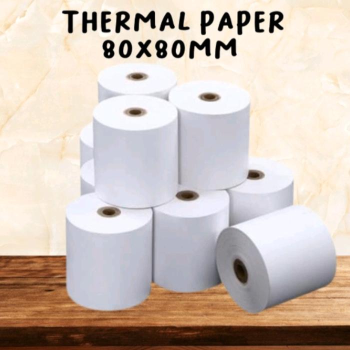 Jual kertas thermal 80x80 struk kasir/parkir printer 80mm - Jakarta ...