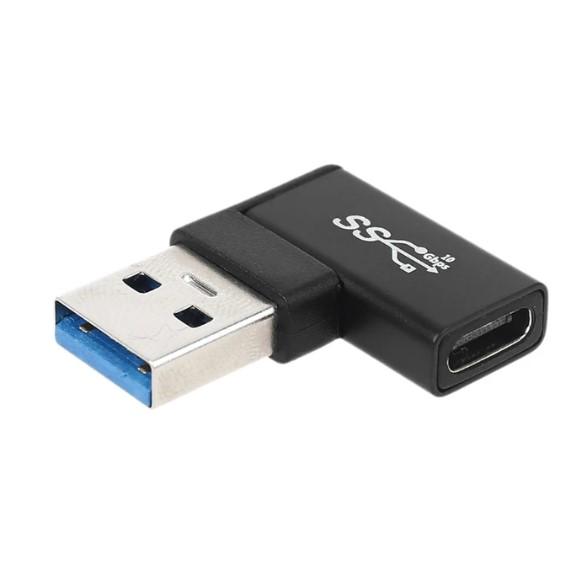 Jual 90 DEGREE L SHAPE USB TYPE C TO USB 3.0 TO ADAPTER - C TO 3 ...