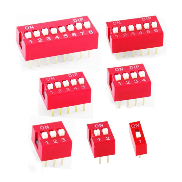 Jual SLIDE DIP Saklar Switch 2.54mm 2pin 3pin 4pin 5pin 6pin 8pin Sliding - 8 PIN - Kab ...