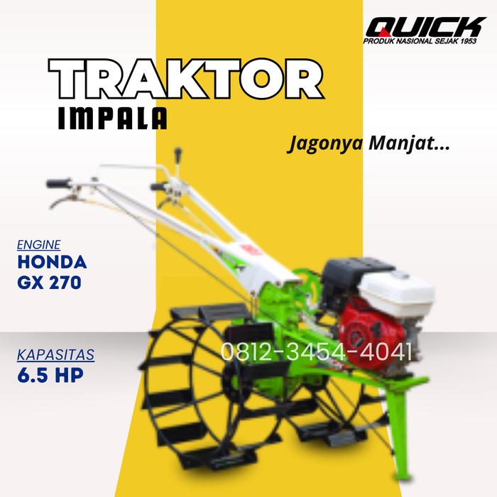 Jual Traktor Quick Mesin Bajak|Impala Hand Traktor 6.5 PK - HONDA GX270 ...