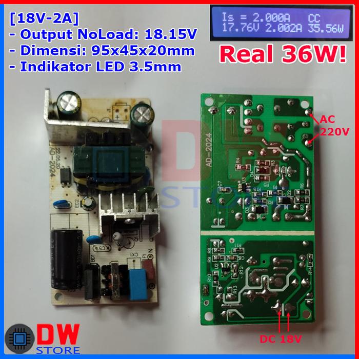 Jual PCB Modul Power Supply Adaptor 18V 24V 36V 1A 1.5A 2A 3A 3.5A 4A ...