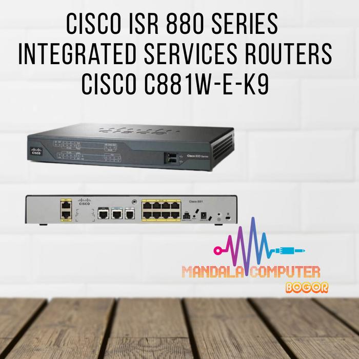 Jual Cisco ISR C881W-E-K9 800 Cisco 880 Series Integrated Services Router - Kota Bogor - Mandala ...