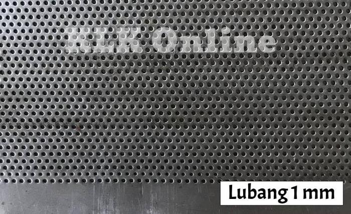 Jual Plat Lubang Besi / Perforated 0.8mm x 1 M x 2 M dia. lubang 1 mm ...