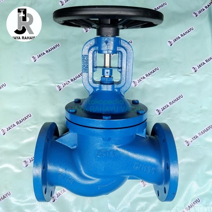 Jual Bellow seal Globe valve DN125 PN16 Cast iron Globe valve 5 Inch ...