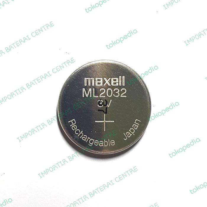 Jual Maxell ML 2032 ML2032 Rechargeable Lithium 3V Japan - Jakarta ...