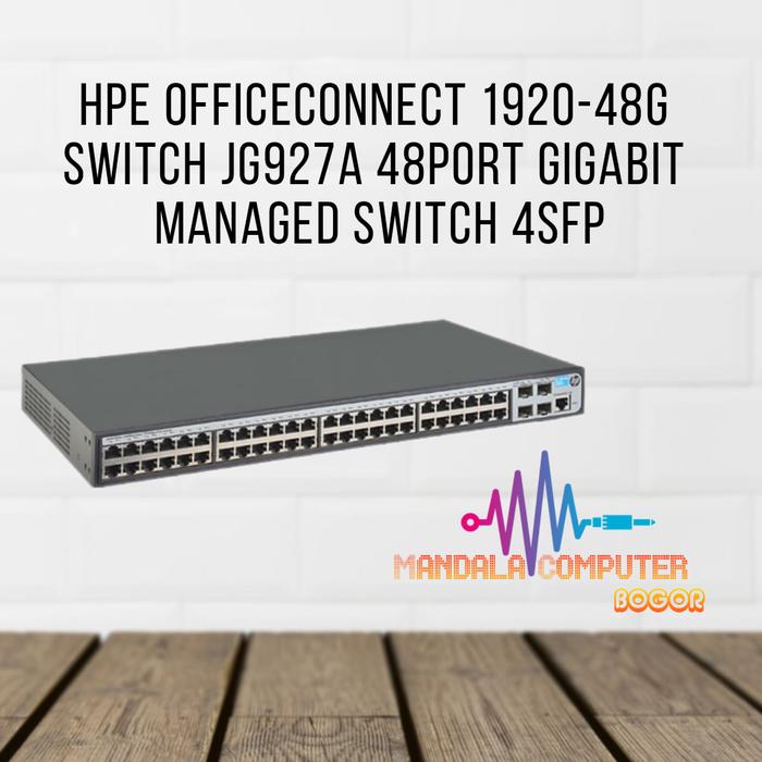 Jual HPE OfficeConnect 1920-48G Switch JG927A 48Port Gigabit Managed ...