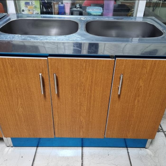 Jual Royal kitchen set R2N stainless meja sink cucian piring 2 lubang ...
