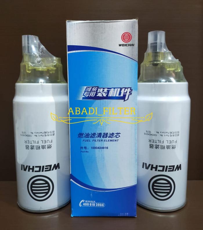 Jual Fuel Filter WEICHAI 1000424916 / 1000424916A / 1000422381 / ...