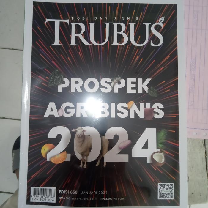 Jual Majalah Trubus Edisi 650 Januari 2024 Prospek Agribisnis 2024 Di ...