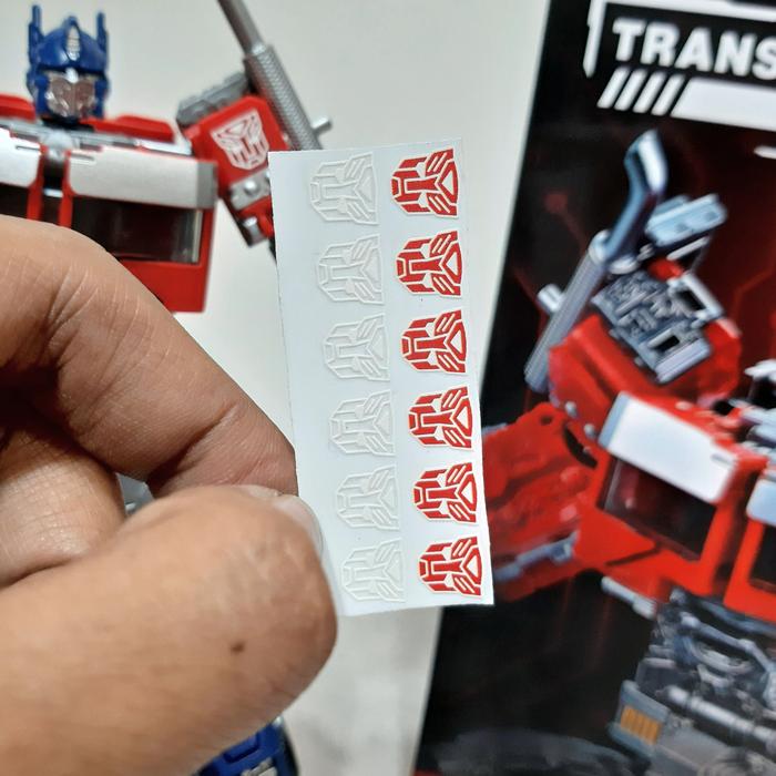 Jual Sticker Logo Autobot khusus BMB OP-01 OP01 Optimus Prime Decal ...