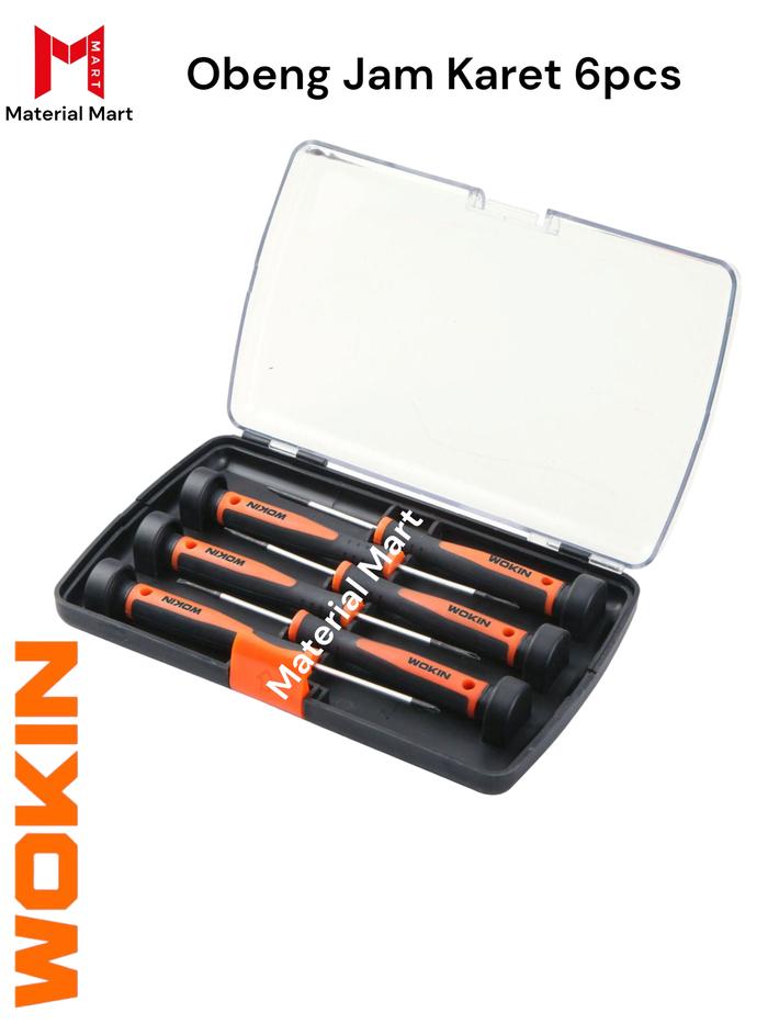 Jual Precision Screwdriver Set 6 Pcs Wokin |Obeng Jam Set|Obeng Set ...