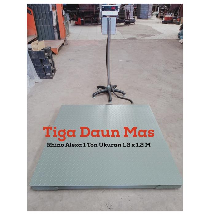 Jual Timbangan Lantai Rhino Alexa 1 Ton Ukuran 1.2 M x 1.2 M Floor ...