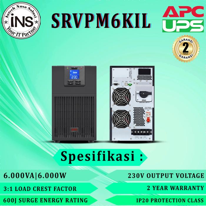 Jual EASY UPS ONLINE SRVPM6KIL 6000VA 6000WATTS 230V GARANSI 2 TAHUN - Jakarta Pusat - Intech ...