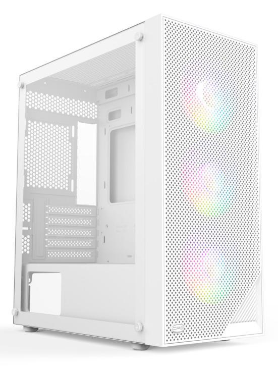 Jual Casing Pc Cooler / Pccooler C3-b310 Matx - Free 4 Fan Rgb - White ...
