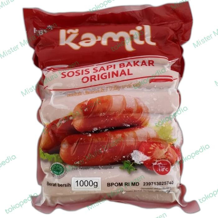 Jual Sosis Sapi bakar original Kamil isi 12 pcs Jumbo 1kg - Kota Malang ...