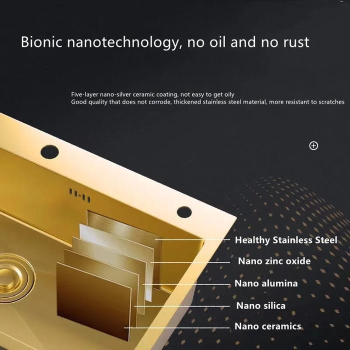 Jual Kitchen Sink 8245 Gold Stainless Sus 304-model Inobe Di Seller ...